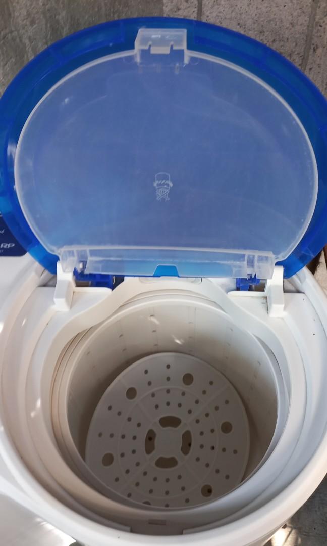 Sharp giga wash twintub 9.5kg, TV & Home Appliances, Washing Machines ...
