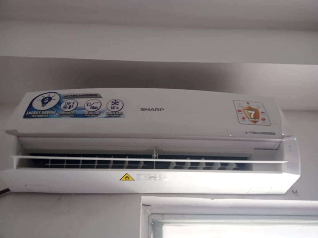 Sharp j tech split type inverter aircon with free installation brand ...