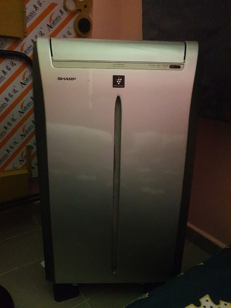 Sharp plasmacluster portable aircon, Furniture & Home Living, Furniture ...
