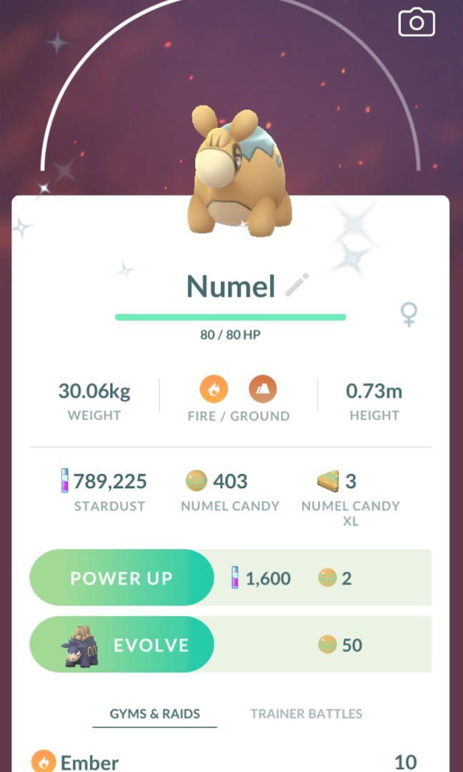 Shiny Numel Pokemon Go, Video Gaming, Gaming Accessories, In-Game ...