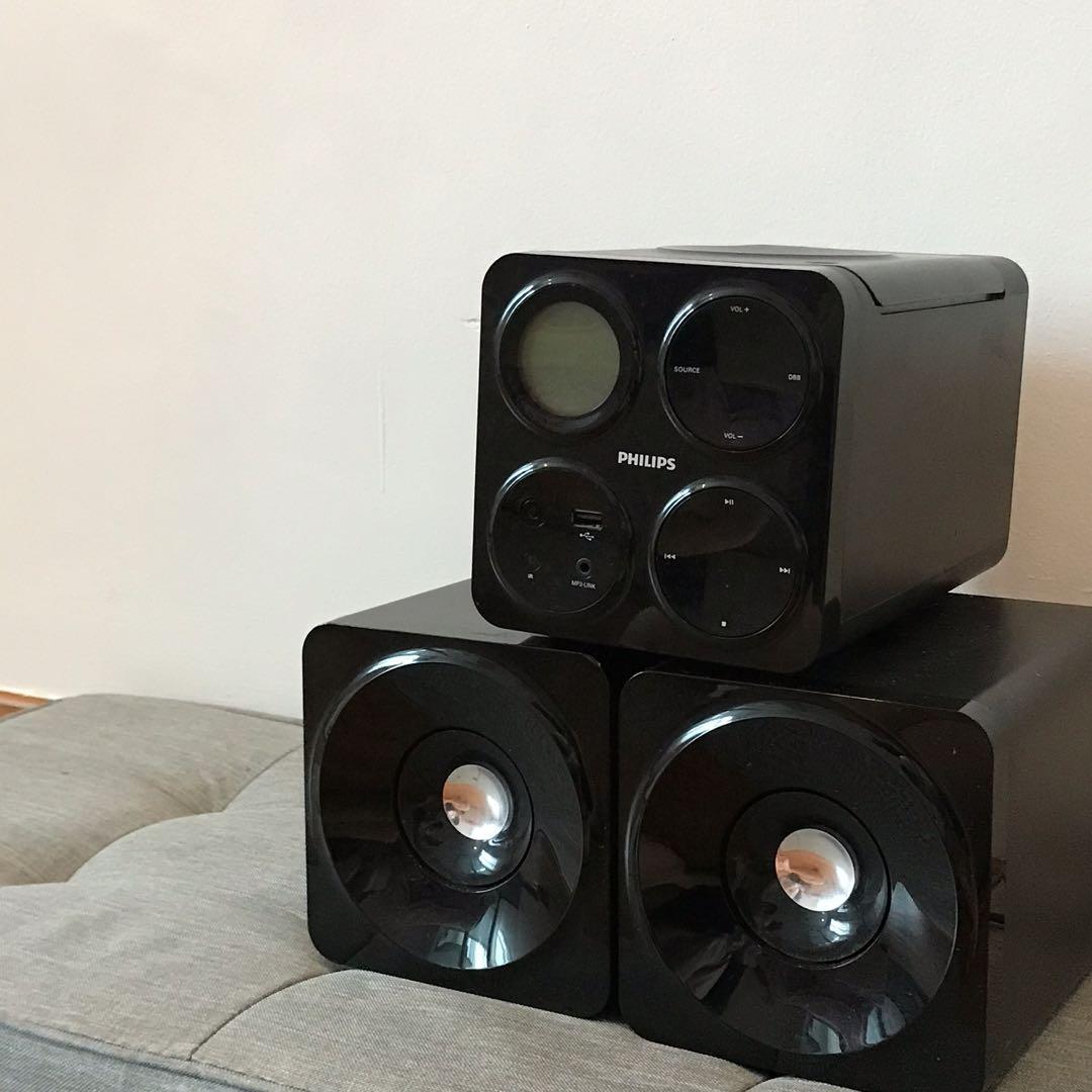 Speaker [ philips cube micro sound system ], Audio, Portable Music ...