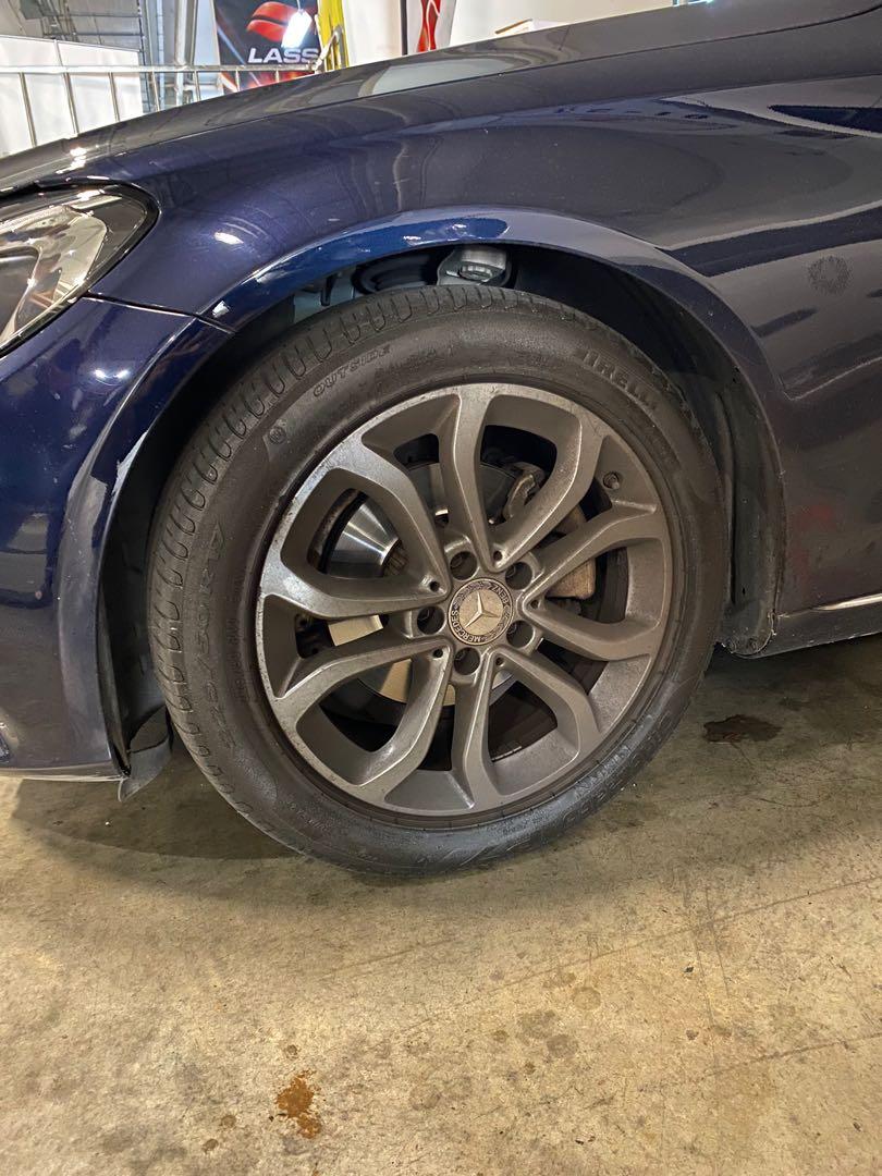Stock Mercedes C Class W205 17 Inch Rims with Tyres, Car Accessories ...