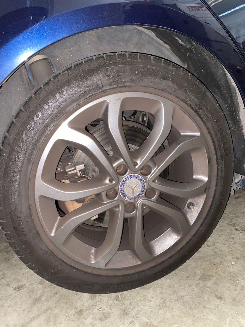 Stock Mercedes C Class W205 17 Inch Rims with Tyres, Car Accessories ...