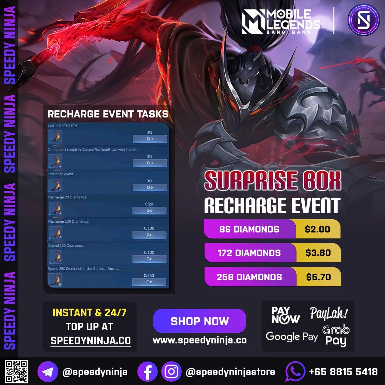 Surprise Box | Recharge Event is Now Available! [MOBILE LEGENDS ...