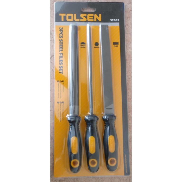 Tolsen 3pcs Steel File Set 32033 / Finishing & Gardening Tools ...