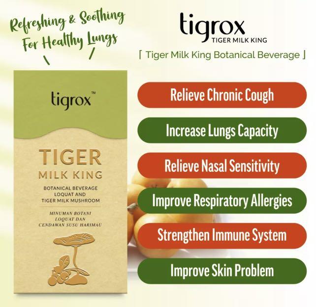 Trigox Tiger Milk Loquat, Health & Nutrition, Health Supplements ...