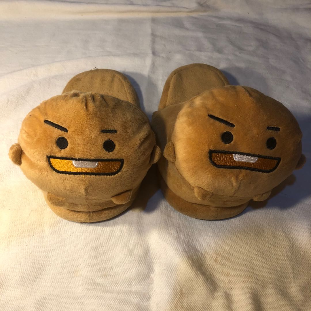 UNOFFICIAL BTS BT21 SHOOKY INDOOR SLIPPERS, Hobbies & Toys, Memorabilia ...