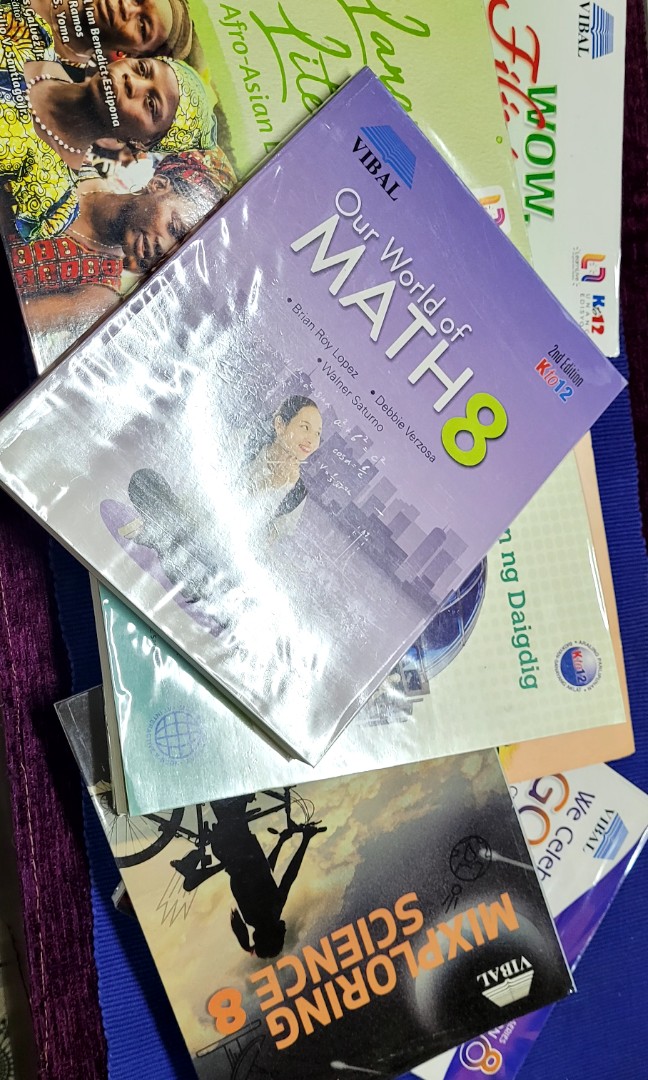 Vibal Grade 8 books..no flaws, sobrang linis/w platic covers, complete ...