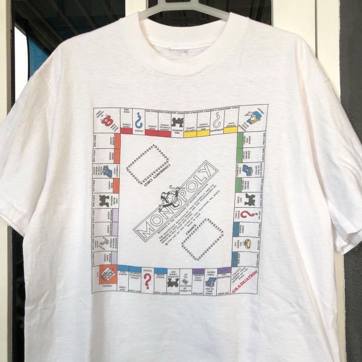 Vintage Monopoly Board Game, Men's Fashion, Tops & Sets, Tshirts & Polo ...