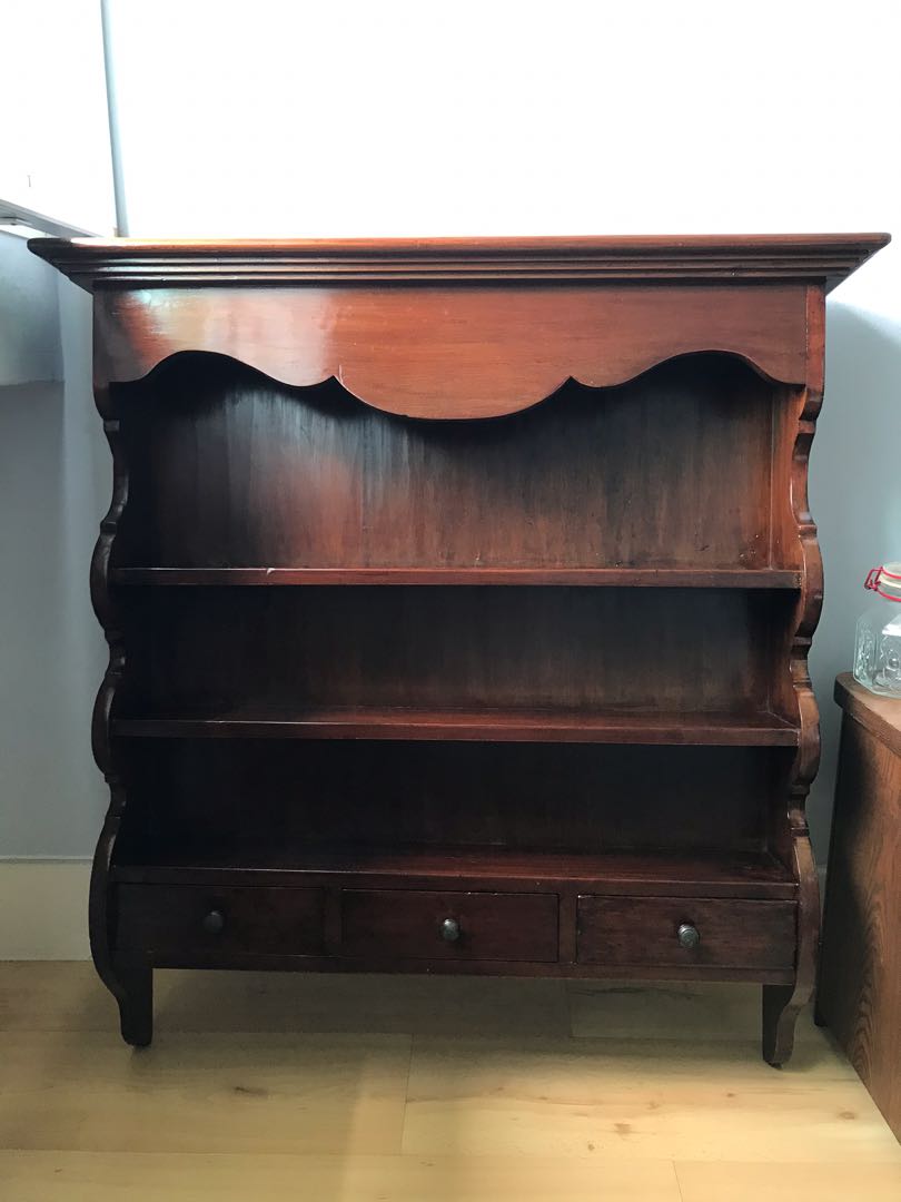 Vintage Wooden Wall Display Rack, Furniture & Home Living, Furniture ...