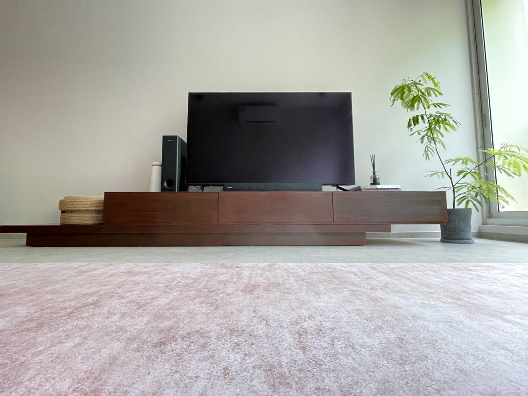 Walnut Colored Japanese-Style TV Console, Furniture & Home Living ...