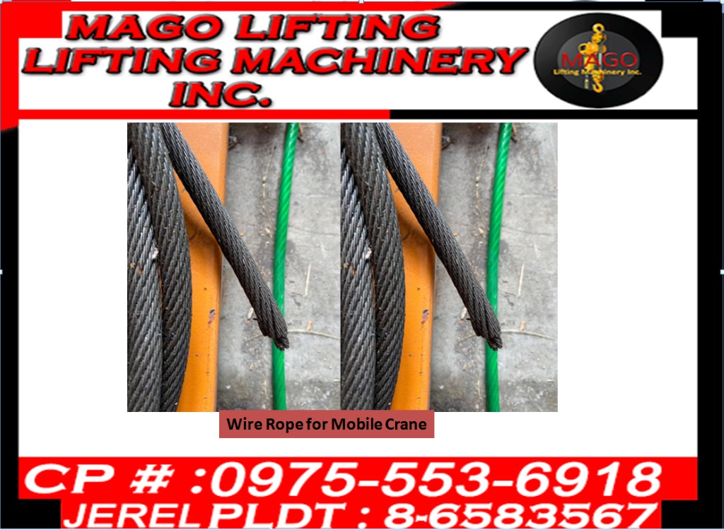 Wire Rope for Mobile Crane, Commercial & Industrial, Construction Tools ...