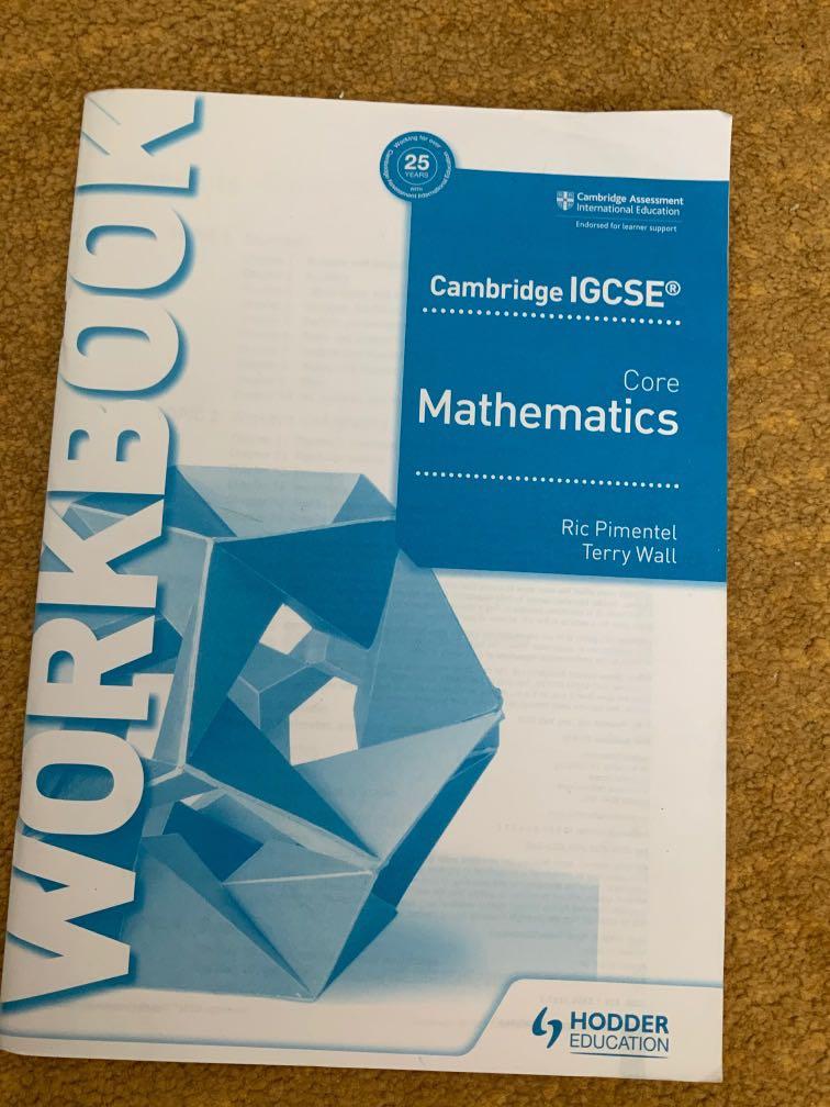 Workbook IGCSE core maths, Hobbies & Toys, Books & Magazines, Textbooks ...