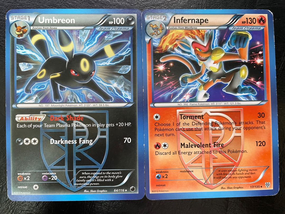 Pokemon Team Plasma Infernape Cards