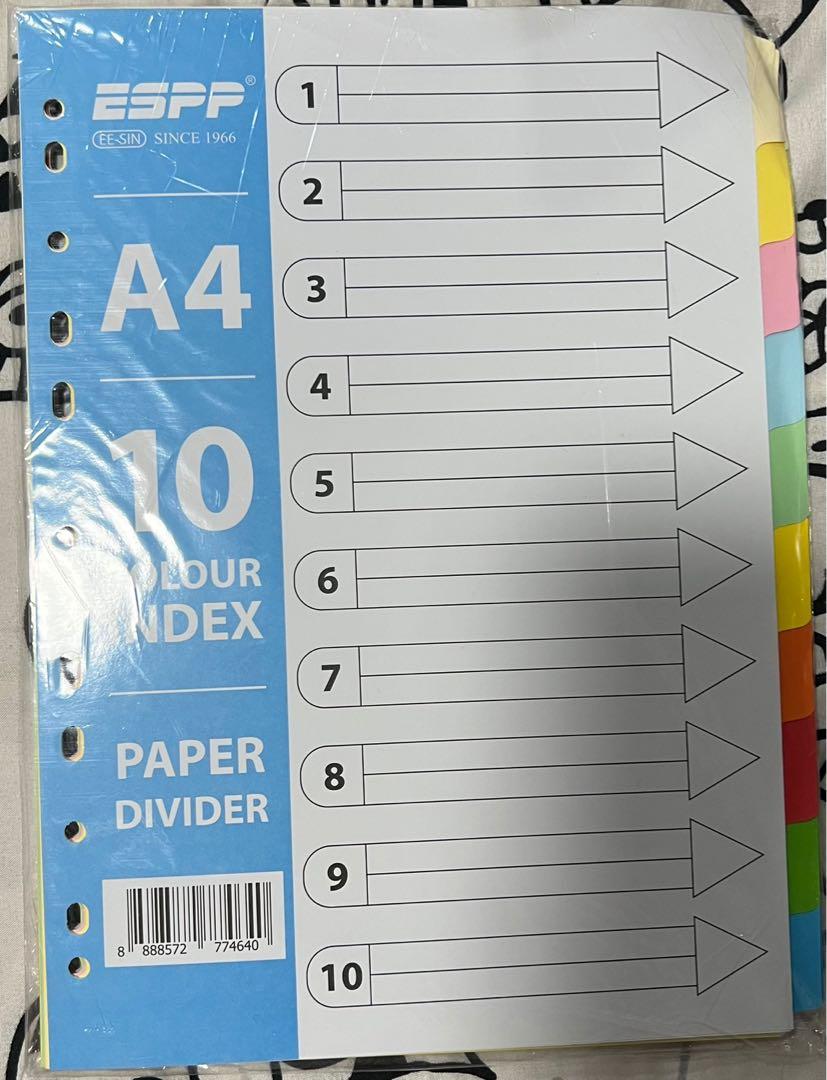 A4 Paper Divider, Everything Else on Carousell