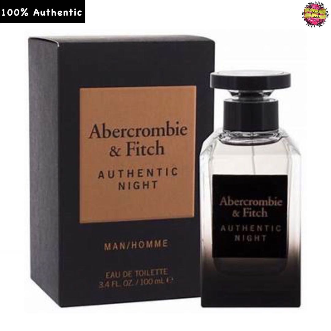 Abercrombie & Fitch A&F Authentic Night Man/Homme EDT 100ml for Men ...