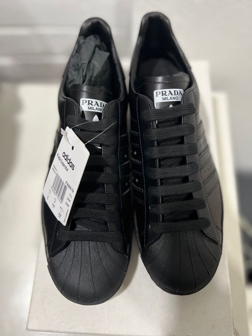 Adidas Prada All Black, Men's Fashion, Footwear, Sneakers on Carousell