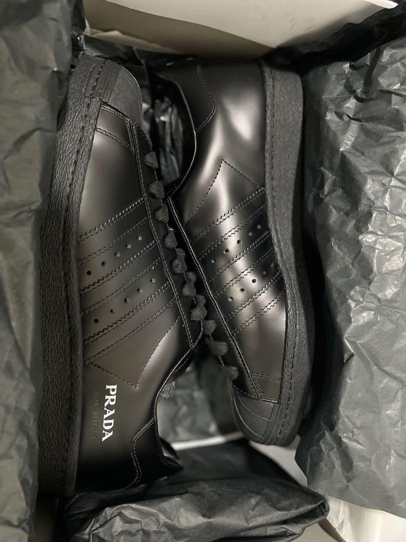 Adidas Prada All Black, Men's Fashion, Footwear, Sneakers on Carousell