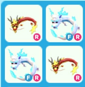 Adopt me Frost Fury & Dancing Drag, Video Gaming, Gaming Accessories ...