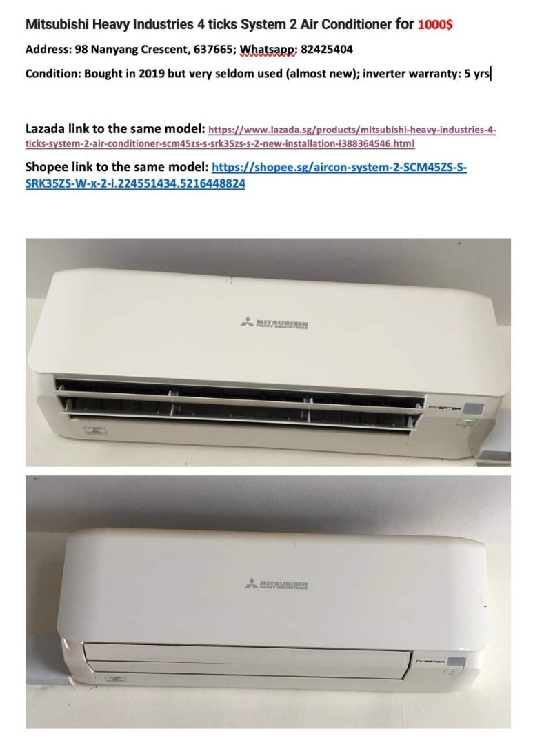 Air con system 2, TV & Home Appliances, Air Conditioners & Heating on ...