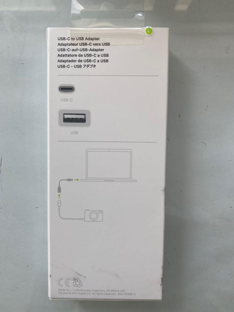 未開盒Apple usb to USBc adaptor, 電腦＆科技, 電腦周邊及配件, 電腦線、轉接線及轉換器 - Carousell