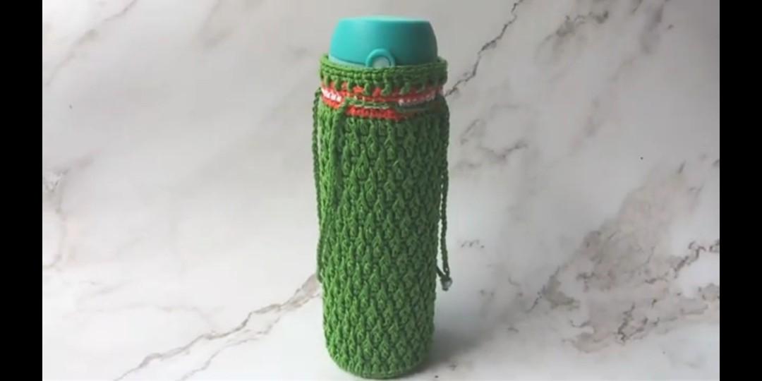 Aquaflask Crochet Bottle Holder, Hobbies & Toys, Stationary & Craft ...
