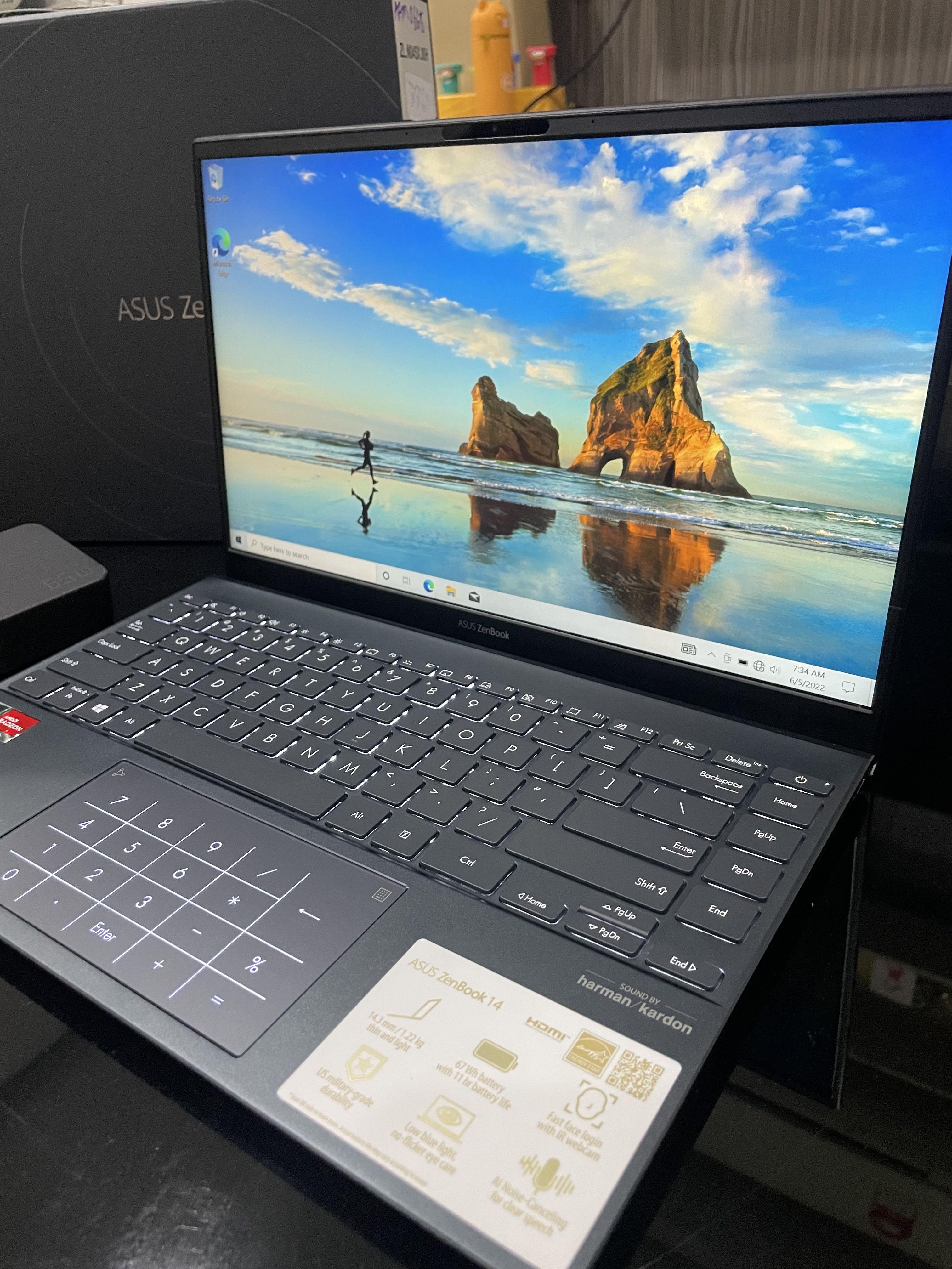 Asus Zenbook Ryzen 7 2021 Gen 11th 5700U ( 8 Core ) Laptop Ram8 512GB ...