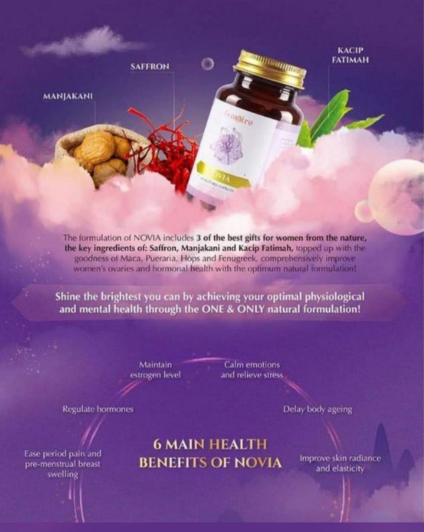 Authentic Femoire Novia (2 for $100), Health & Nutrition, Health ...