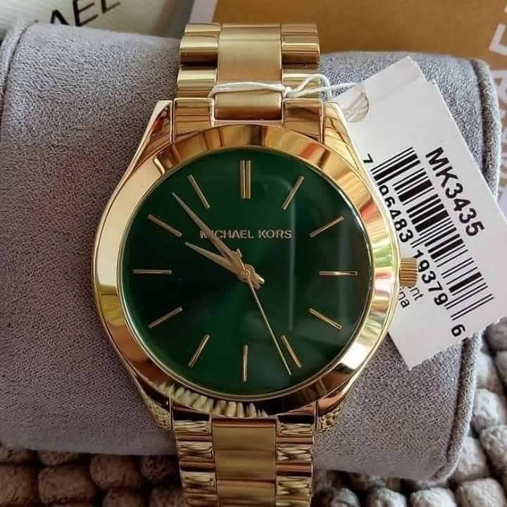 Authentic MK watch Green Dial -MK3435, Women's Fashion, Watches ...