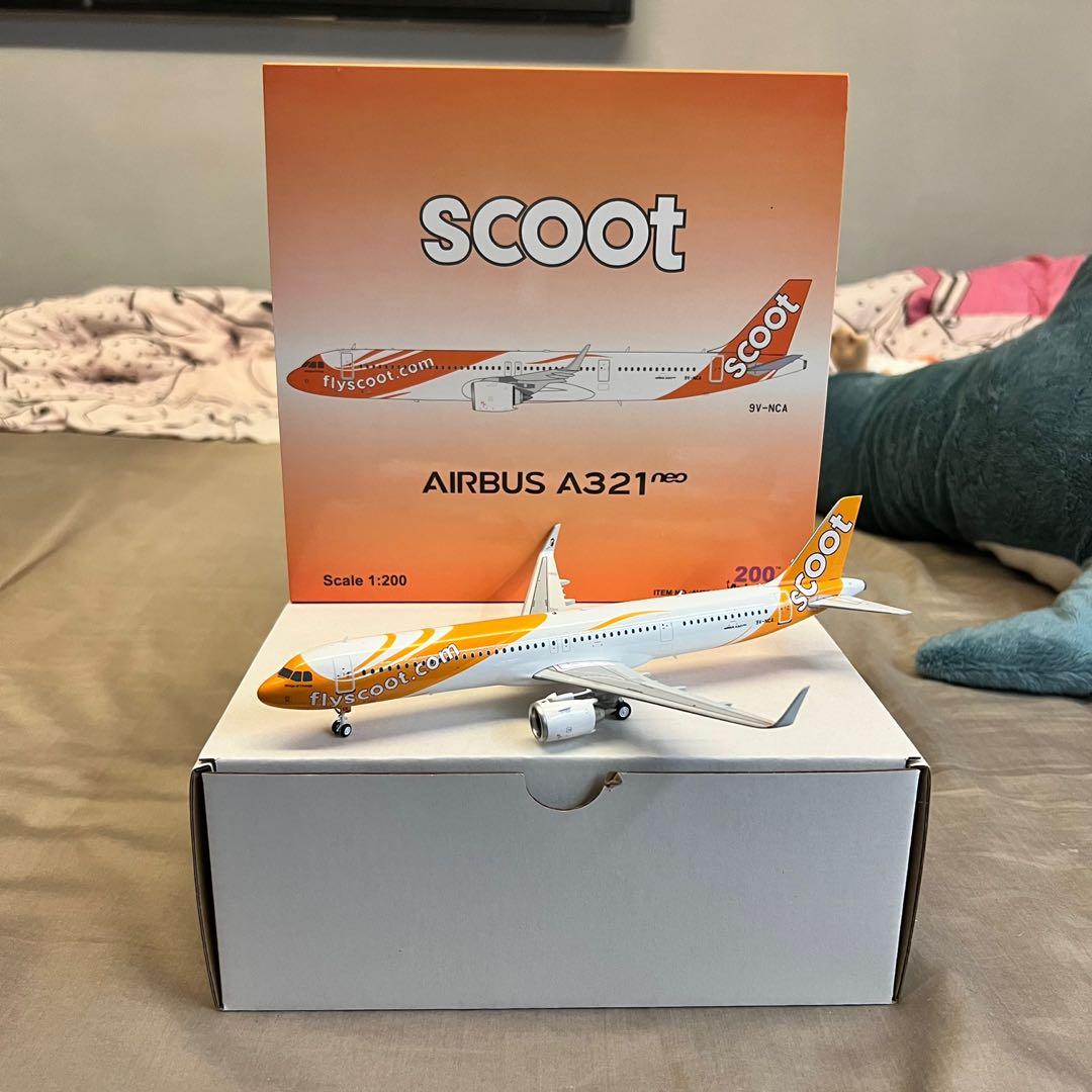 Scoot Airbus A321NEO 9V-NCA 1:200, Everything Else on Carousell