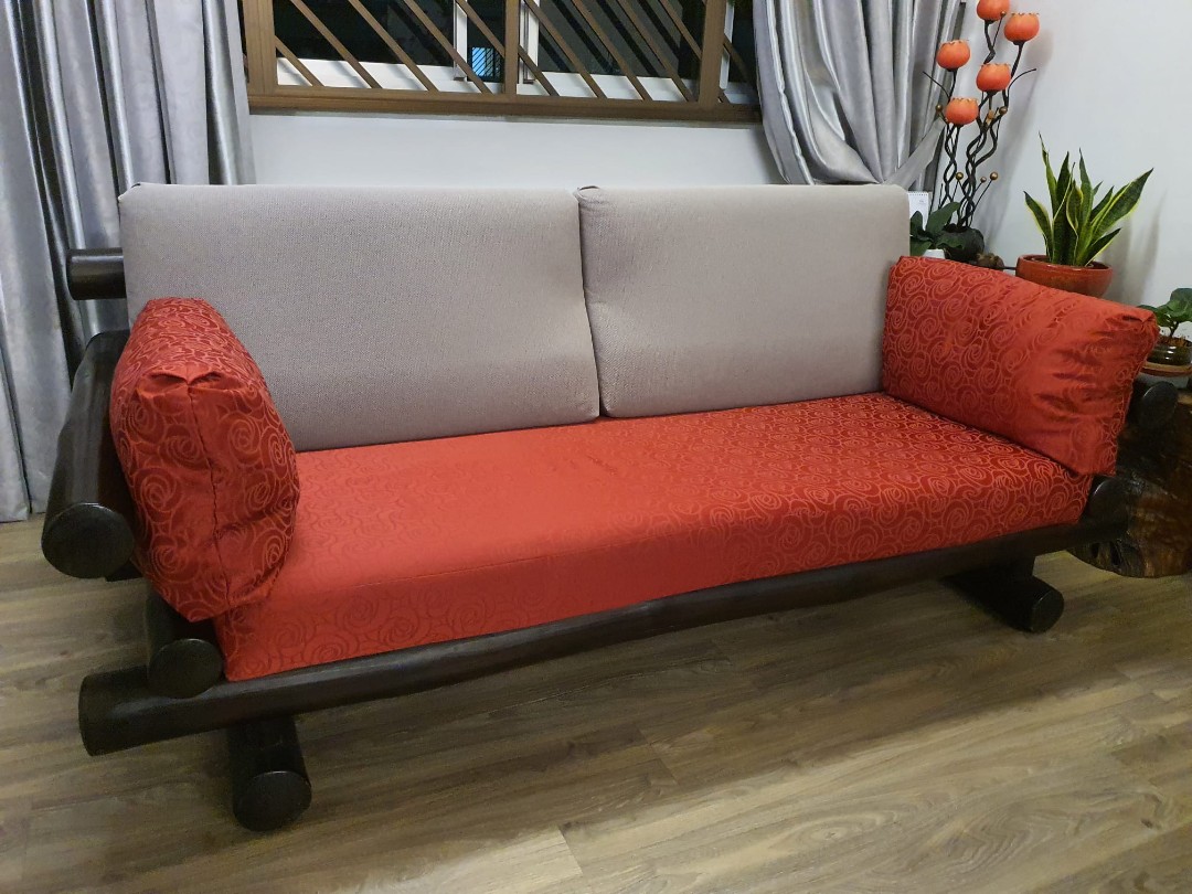 Bamboo Sofa, Furniture & Home Living, Furniture, Sofas on Carousell