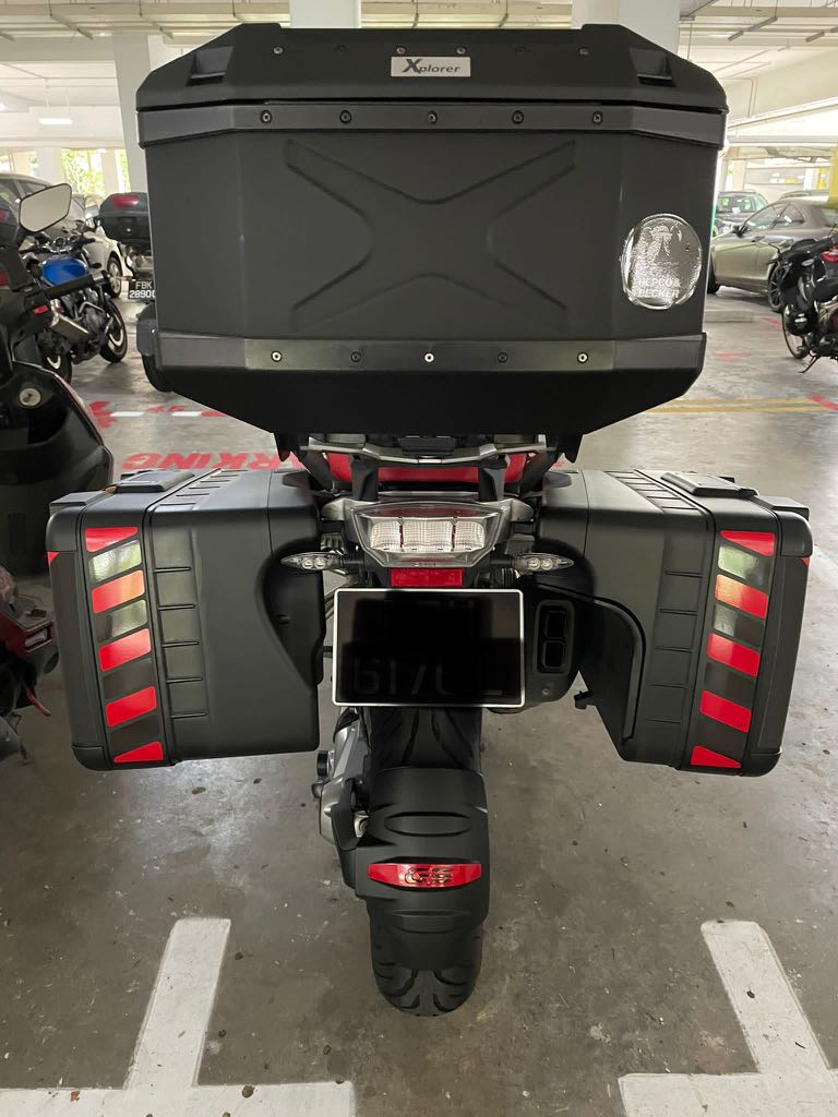 BMW Vario Box side panniers safety reflective stickers, Motorcycles ...