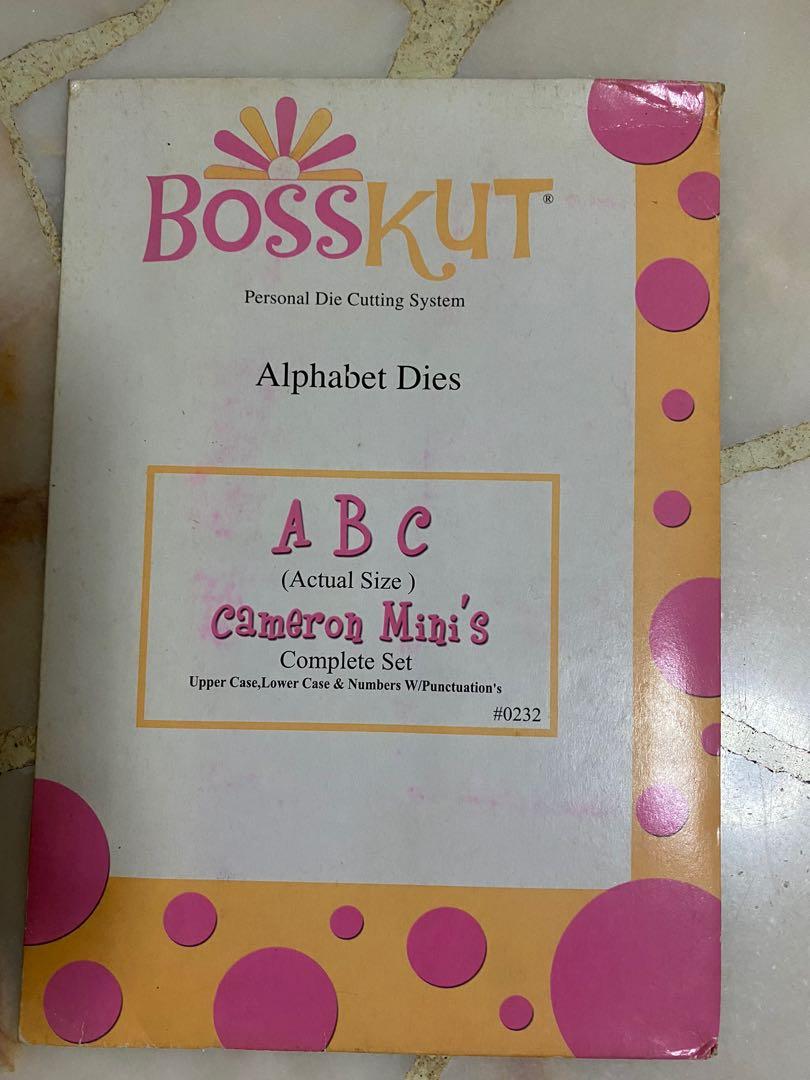BossKut Alphabet Dies , Hobbies & Toys, Stationery & Craft, Handmade ...