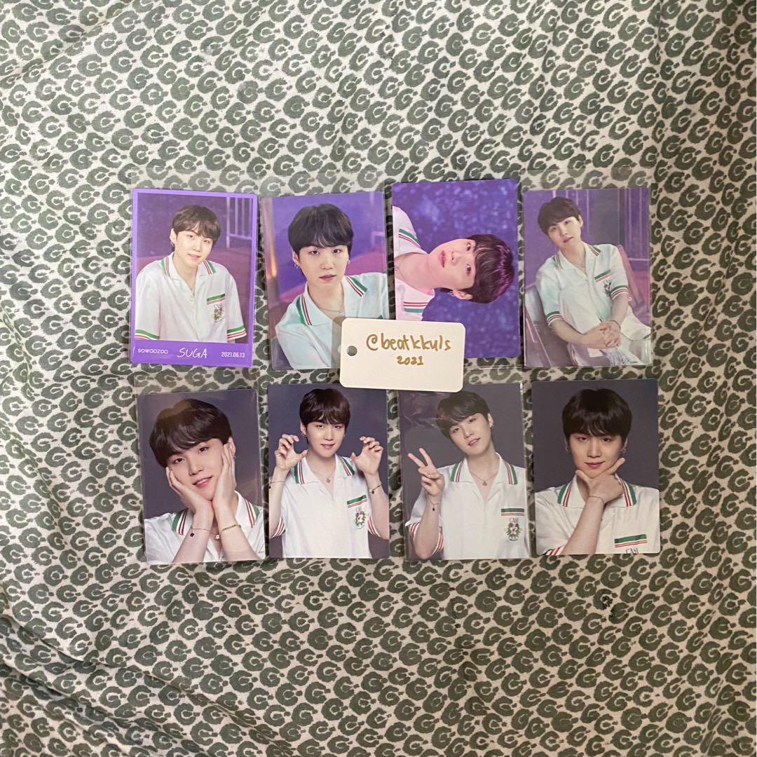 BTS SUGA SWZ SOWOOZOO MINI PHOTOCARDS COMPLETE SET, Hobbies & Toys ...