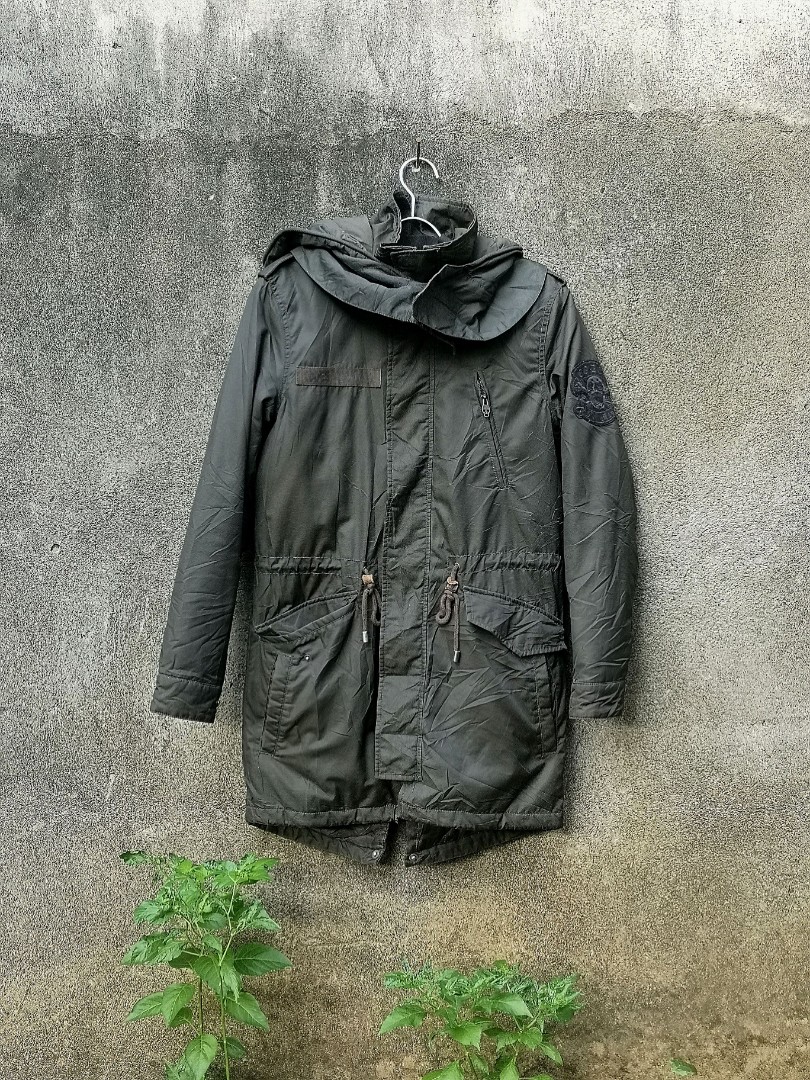 CODES COMBINE fit M Heavy Parka Hooded Jacket Military Second Mulus no ...