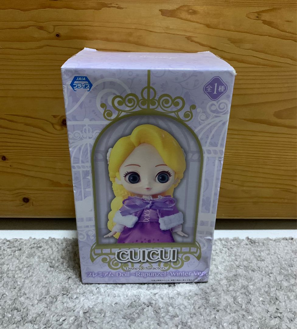 Authentic CUICUI Disney Sega Figurine Doll Rapunzel Winter Version, Hobbies & Toys, Toys & Games ...