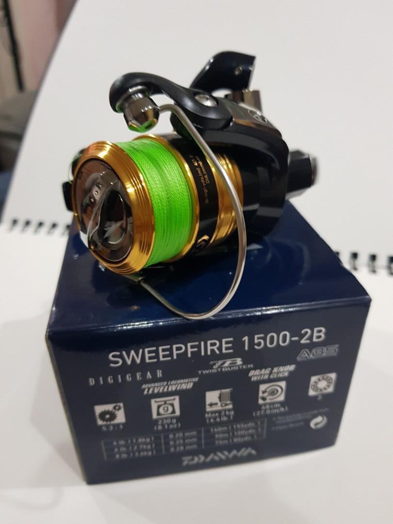 Daiwa Sweepfire 1500-2B, Sports Equipment, Fishing on Carousell