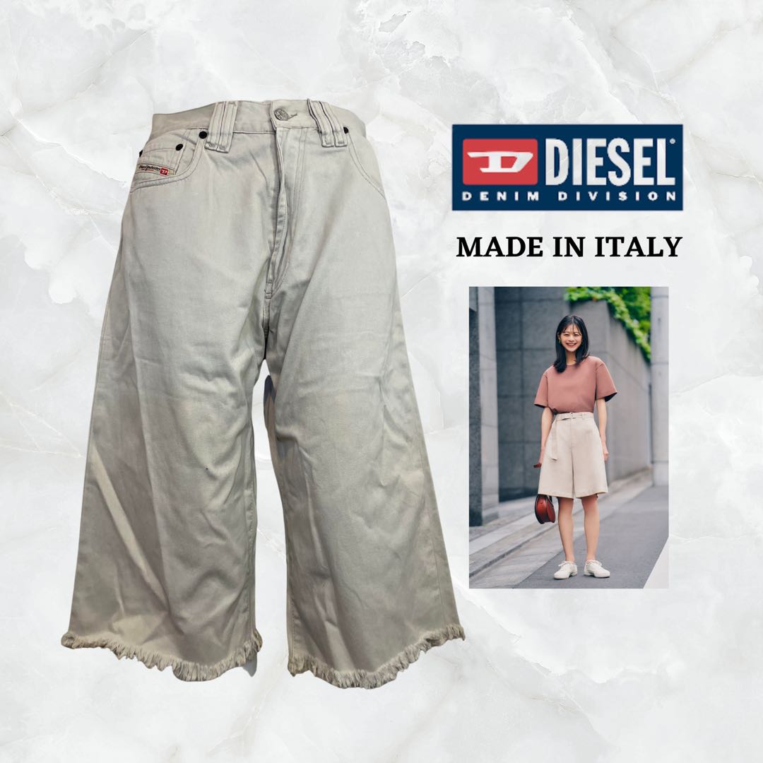 DIESEL Low Rise Capri White Jeans, Women's Fashion, Bottoms, Jeans on ...