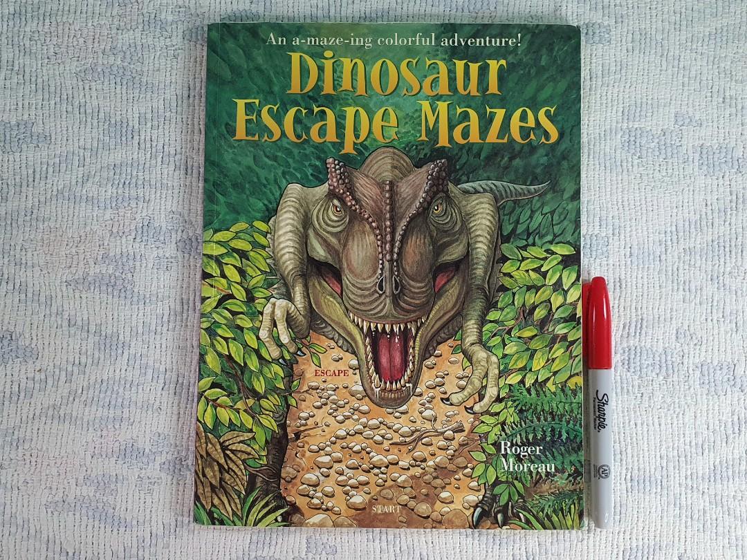 Dinosaur Escape Mazes: An A-maze-ing Colorful Adventure!, Hobbies ...