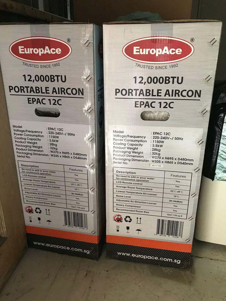 EuropAce EPAC 12C (3 set for $300), TV & Home Appliances, Air ...