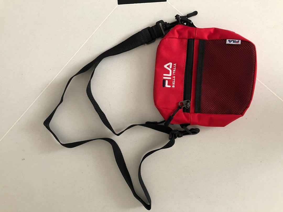 FILA Red Crossbody Bag, Women's Fashion, Bags & Wallets, Cross-body ...