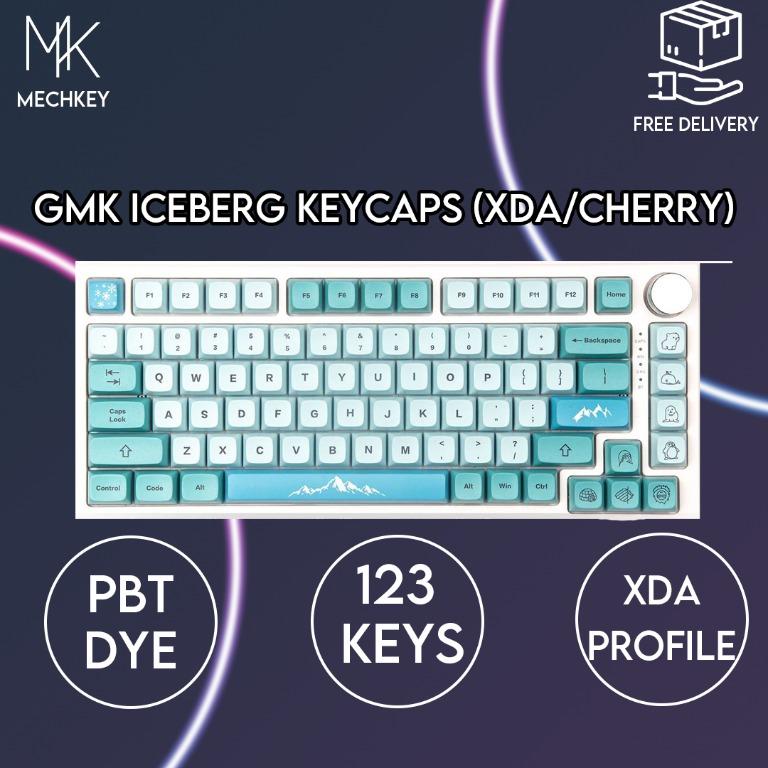GMK Iceberg XDA/Cherry Profile Keycaps PBT Dye Set for Gaming ...