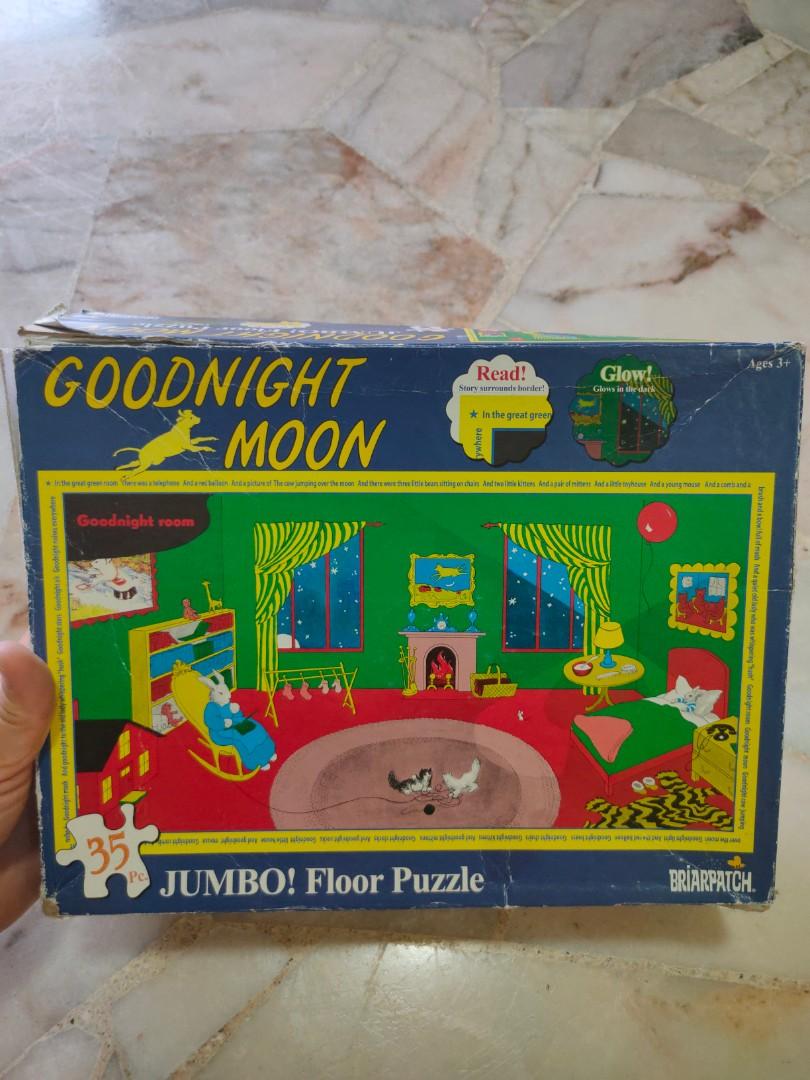 Goodnight Moon Jumbo Floor Puzzle 35 pieces for Age 3+, Hobbies & Toys ...