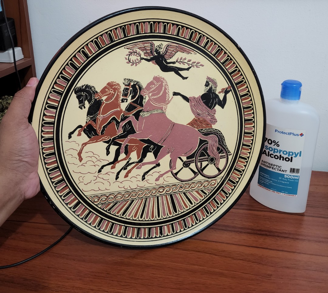 Greek God Zeus Display Plate, Hobbies & Toys, Memorabilia ...