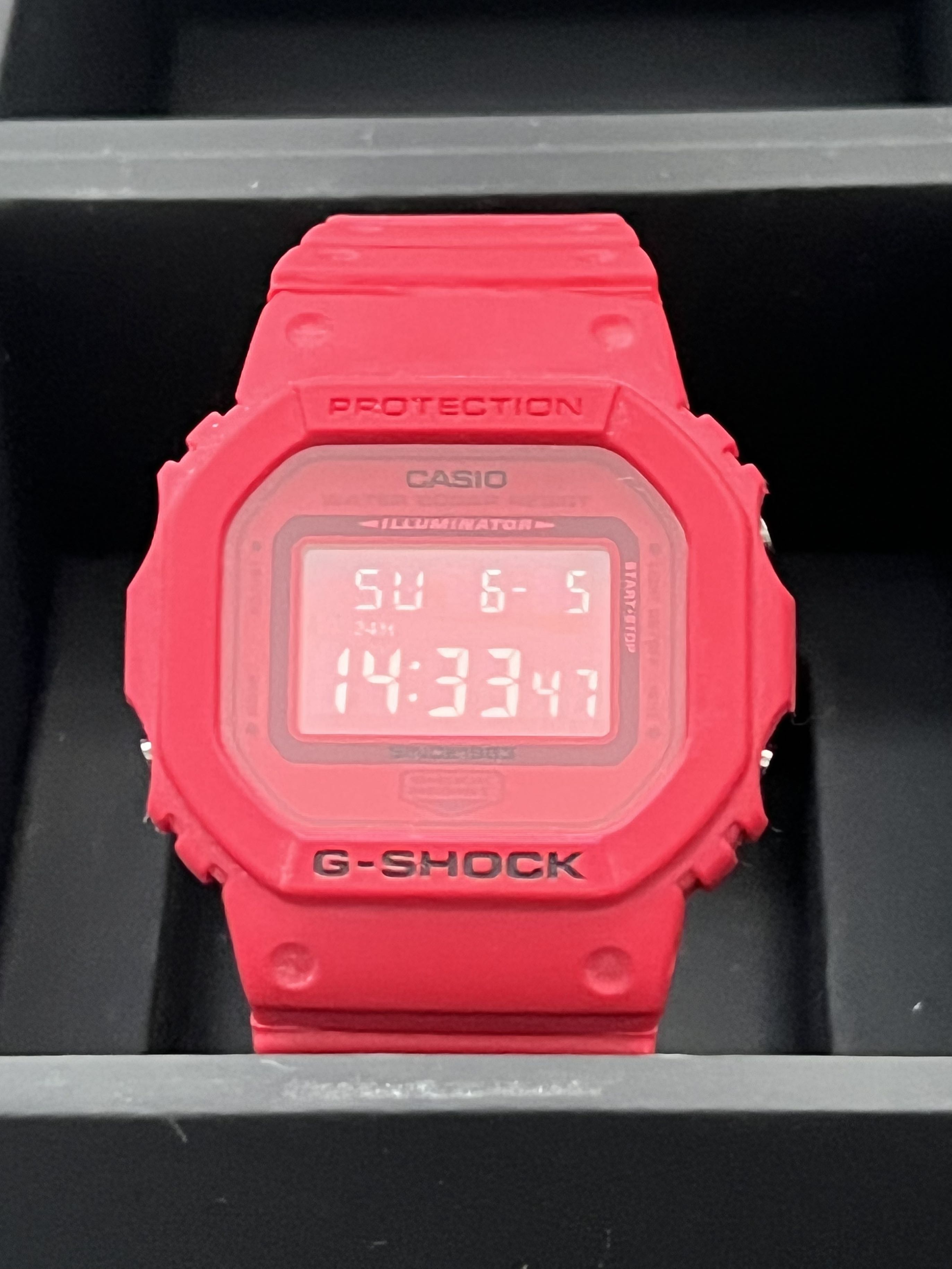 G-Shock 35th Anniversary Red Out Collection : DW-5635 (No Box), Men's ...