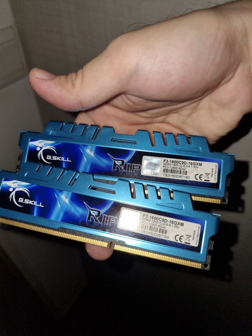 G.Skill RIPJAWS X DDR3-1600 RAM 16gb (8GB X2), Computers & Tech, Parts ...