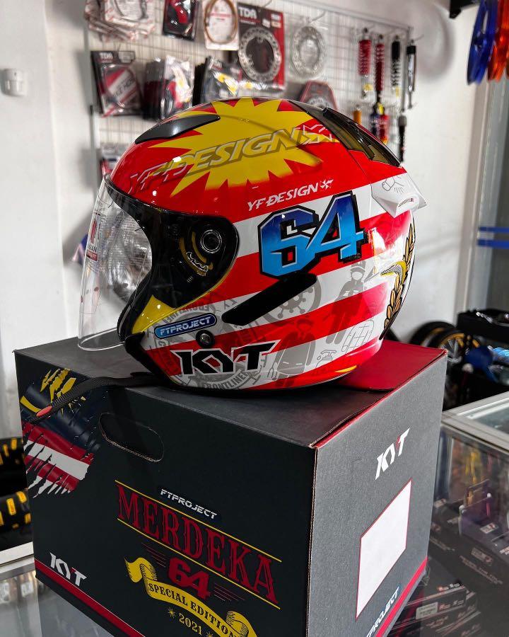 Helmet KYT MERDEKA, Motorbikes on Carousell
