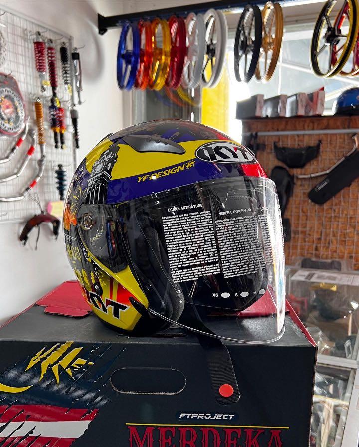 Helmet KYT MERDEKA, Motorbikes on Carousell