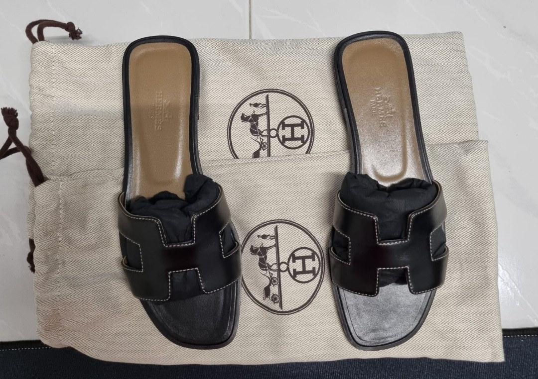 Hermes Orans, Women's Fashion, Footwear, Sandals on Carousell