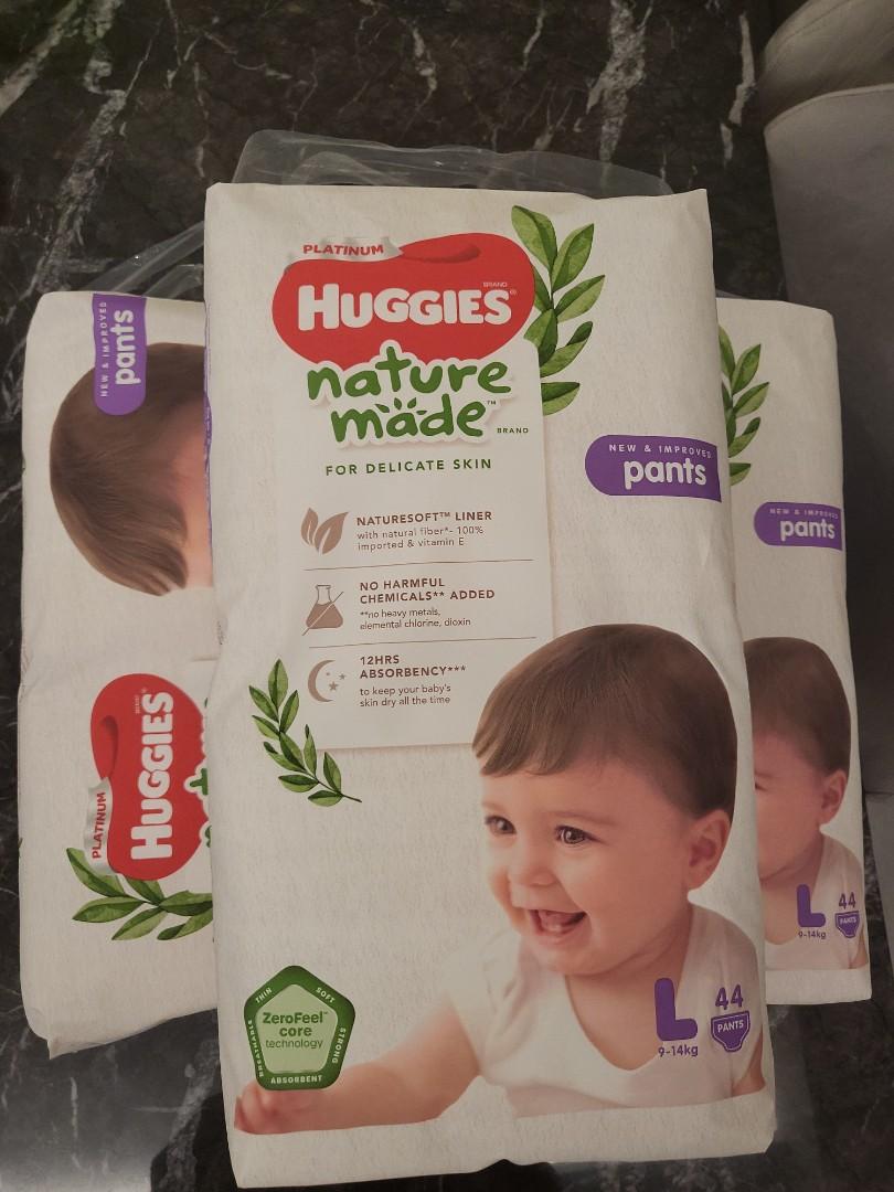 Huggies L size pants, Babies & Kids, Bathing & Changing, Diapers & Baby ...
